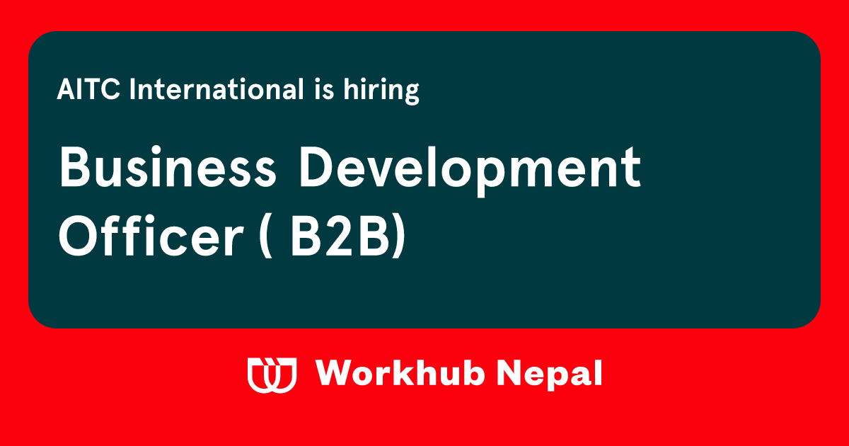 Business Development Officer ( B2B)