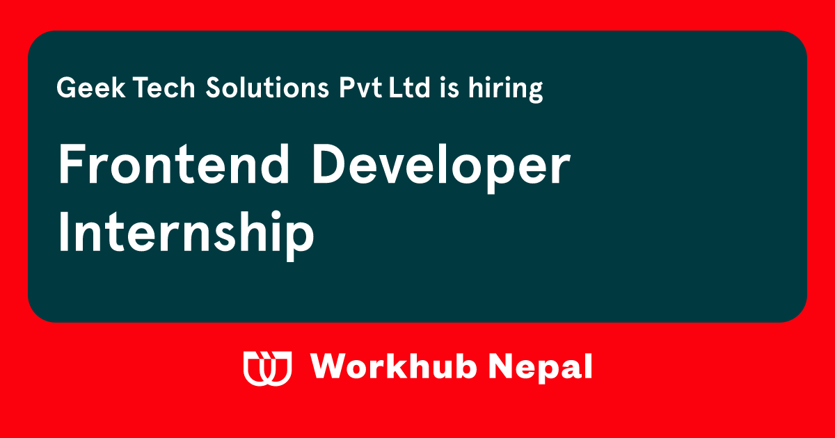 Frontend Developer Internship