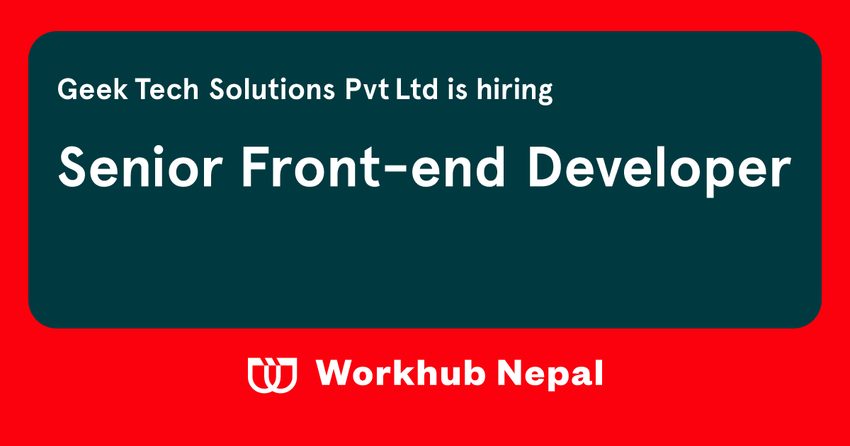 Senior Front-end Developer