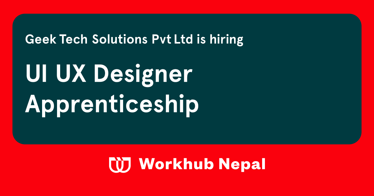 UI UX Designer Apprenticeship
